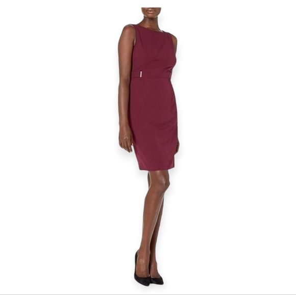 Kasper | Dresses | Kasper Dress Sleeveless Sheath Dress Zipper Details ...